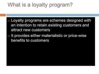 Loyalty cards in Indian retail | PPT