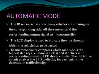 wireless traffic density control using sensor | PPTX