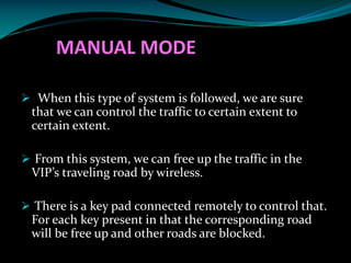 wireless traffic density control using sensor | PPTX