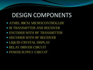wireless traffic density control using sensor | PPTX