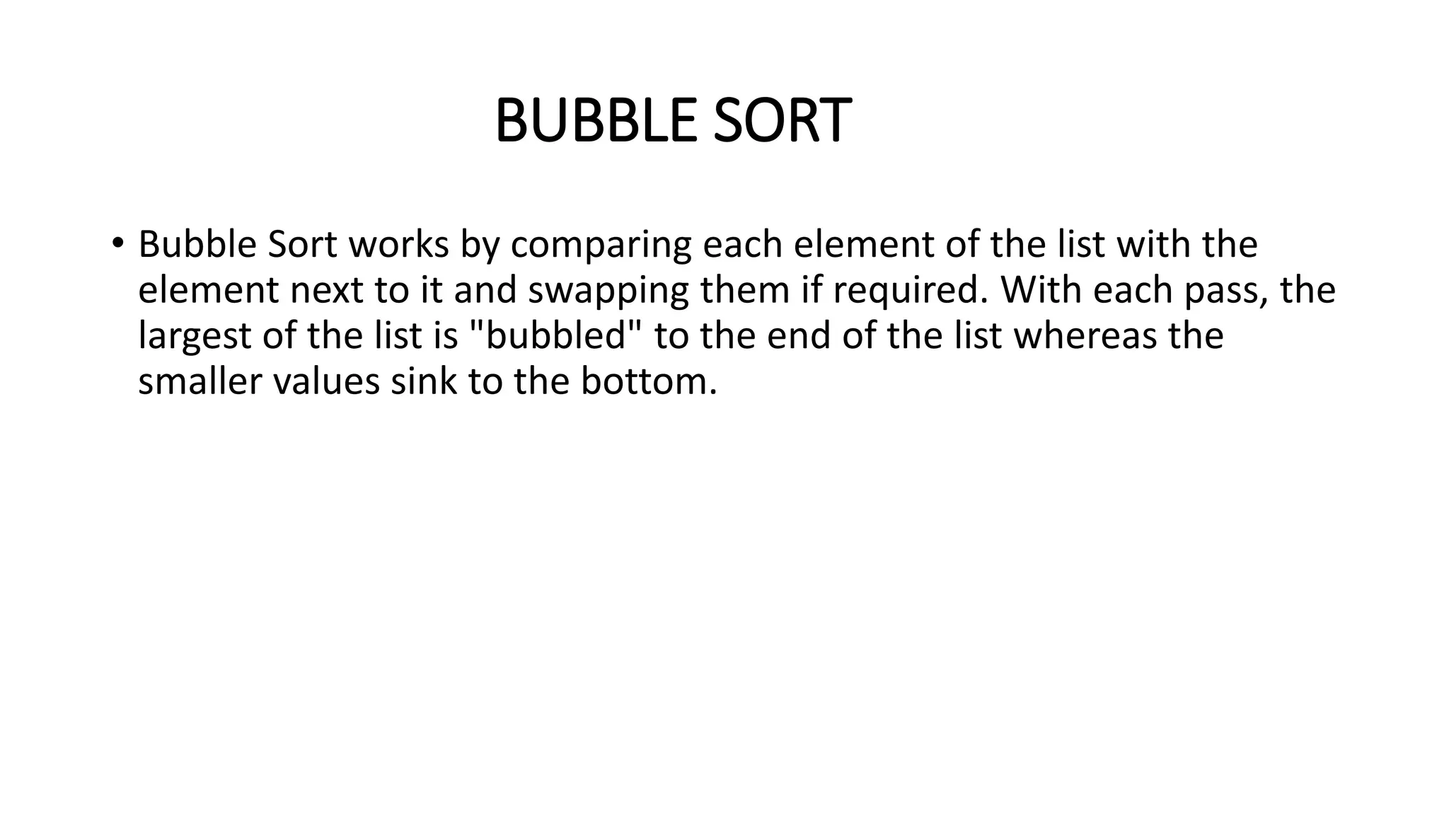 Sorting Algorithm Graphical Method Ppt 8320