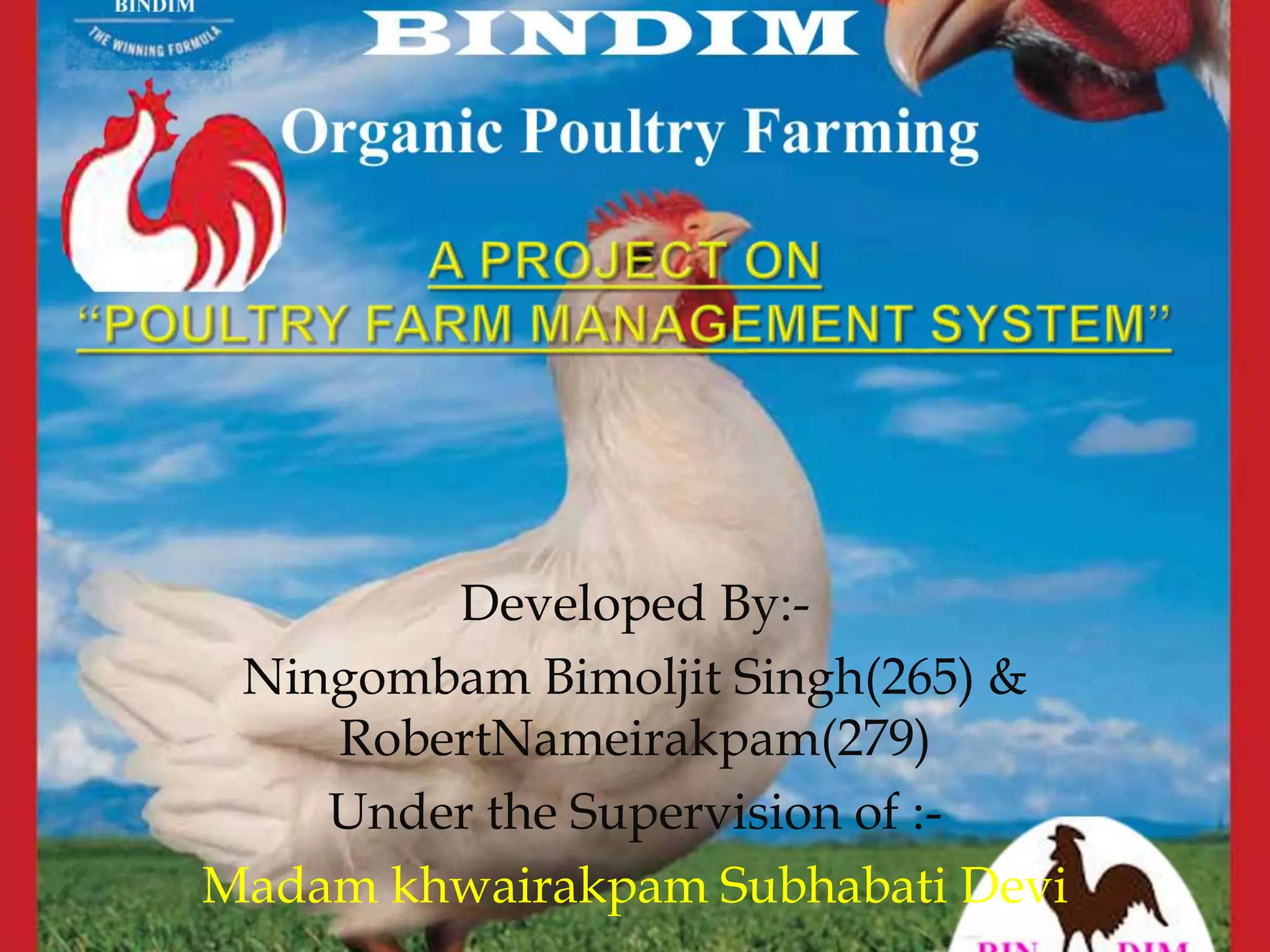 Poultry farm management system | PPTX