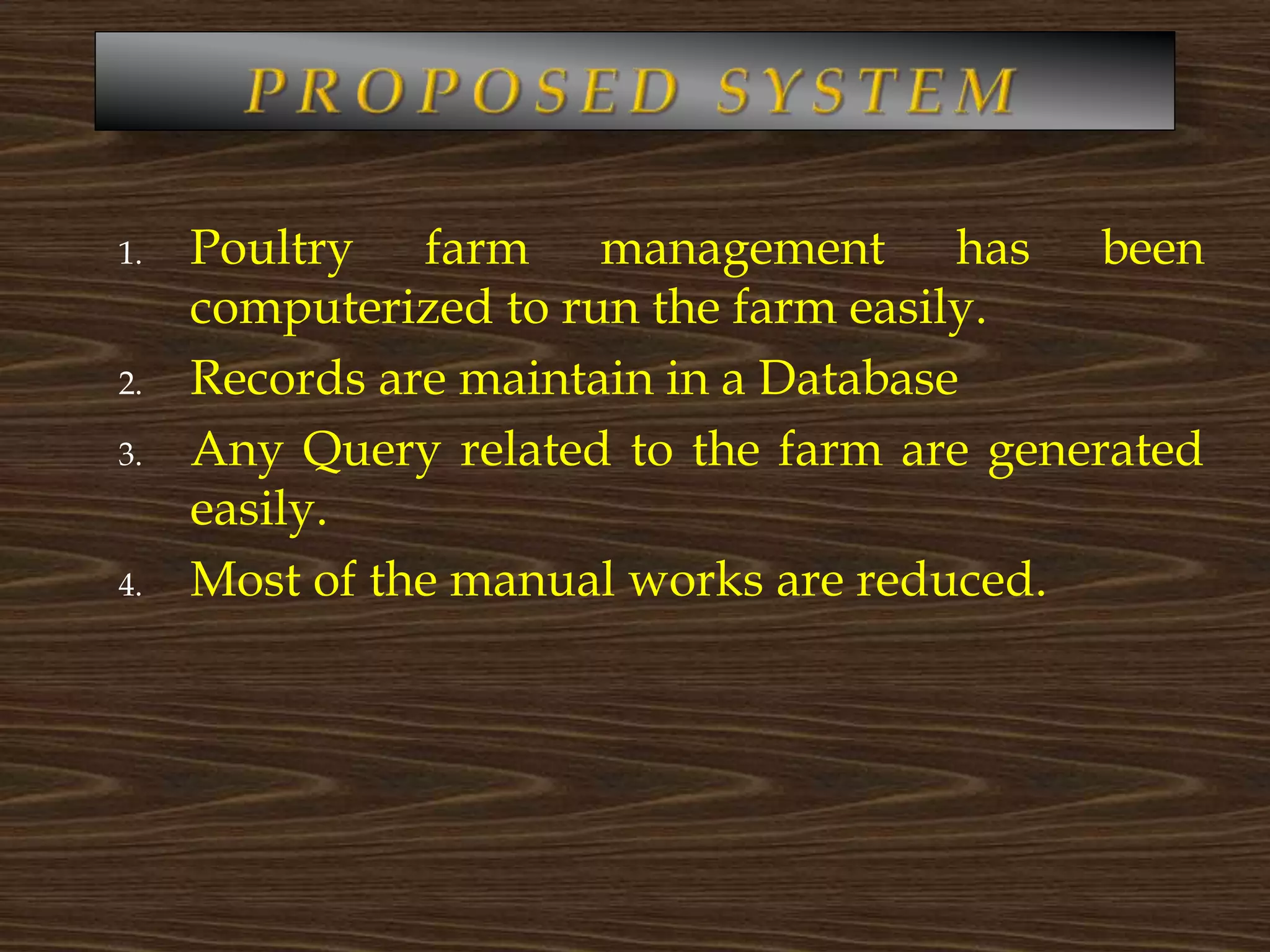 Poultry Farm Management System | PPTX