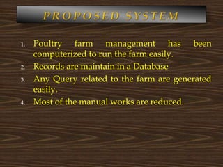 Poultry Farm Management System | PPTX