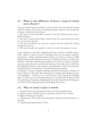 Router vs Switch layer3 | PDF | Computer Networking | Computing
