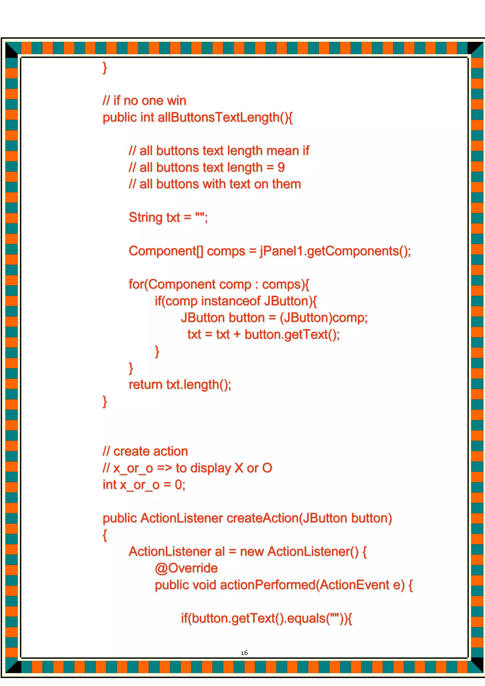 Tic Tac Toe Project | PDF