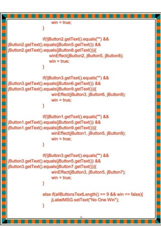 Tic Tac Toe Project | PDF