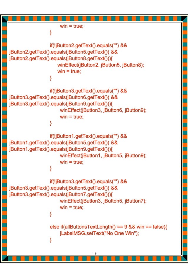 Tic Tac Toe Project | PDF
