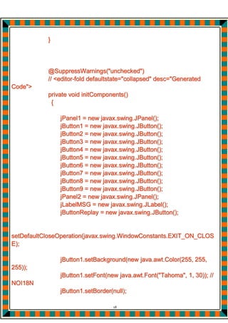 Tic Tac Toe Project | PDF