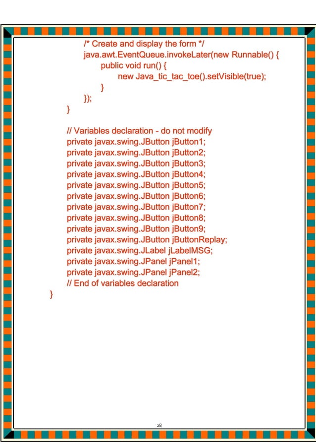 Tic Tac Toe Project | PDF