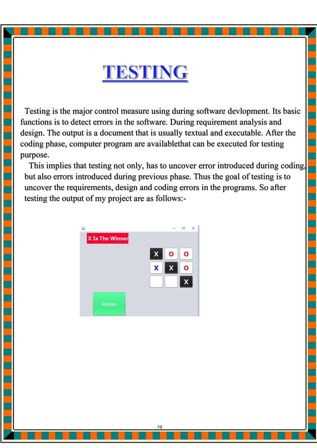 Tic Tac Toe Project | PDF