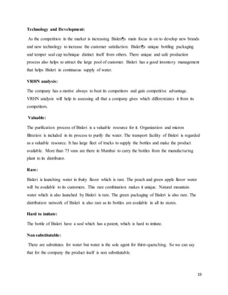 Strategic managment of bisleri | PDF