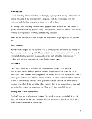 Strategic managment of bisleri | PDF