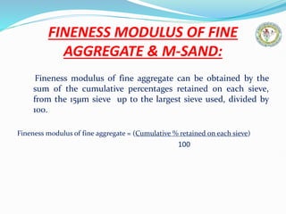 Partial replacement of fine aggregate by M-sand.pptx