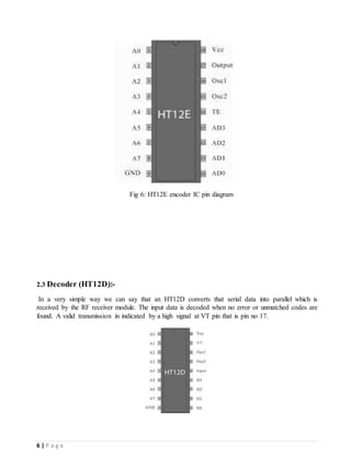 Gesture control robot | DOCX