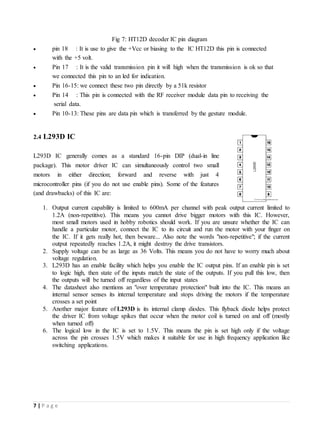 Gesture control robot | DOCX