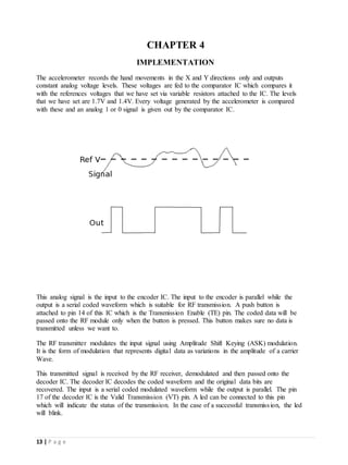 Gesture control robot | DOCX