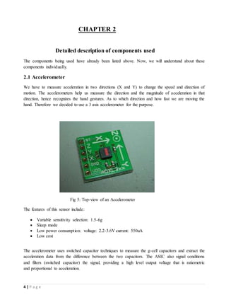 Gesture control robot | DOCX | Computer Peripherals | Computing