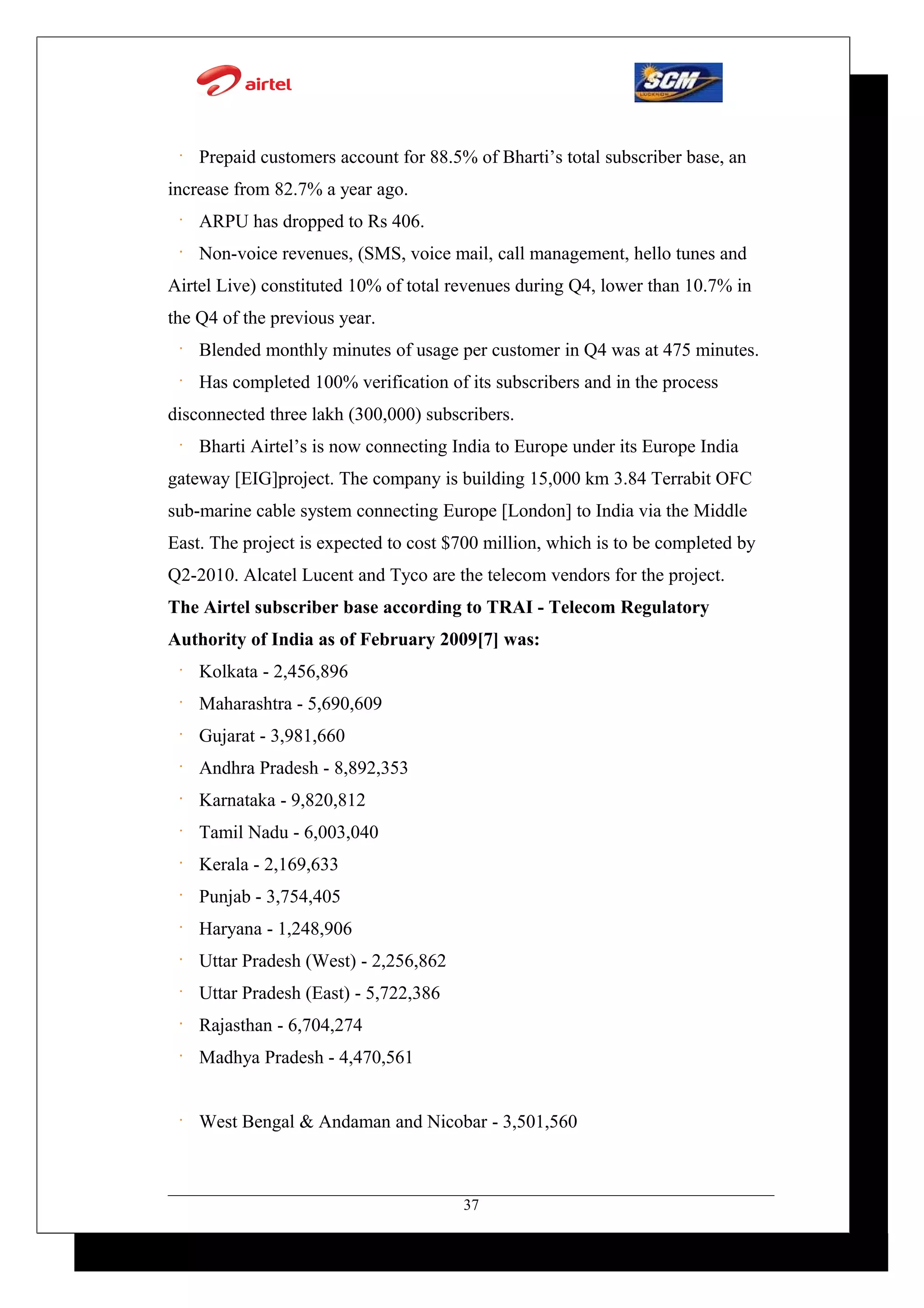 Project report on consumer behaviour of Airtel | DOC