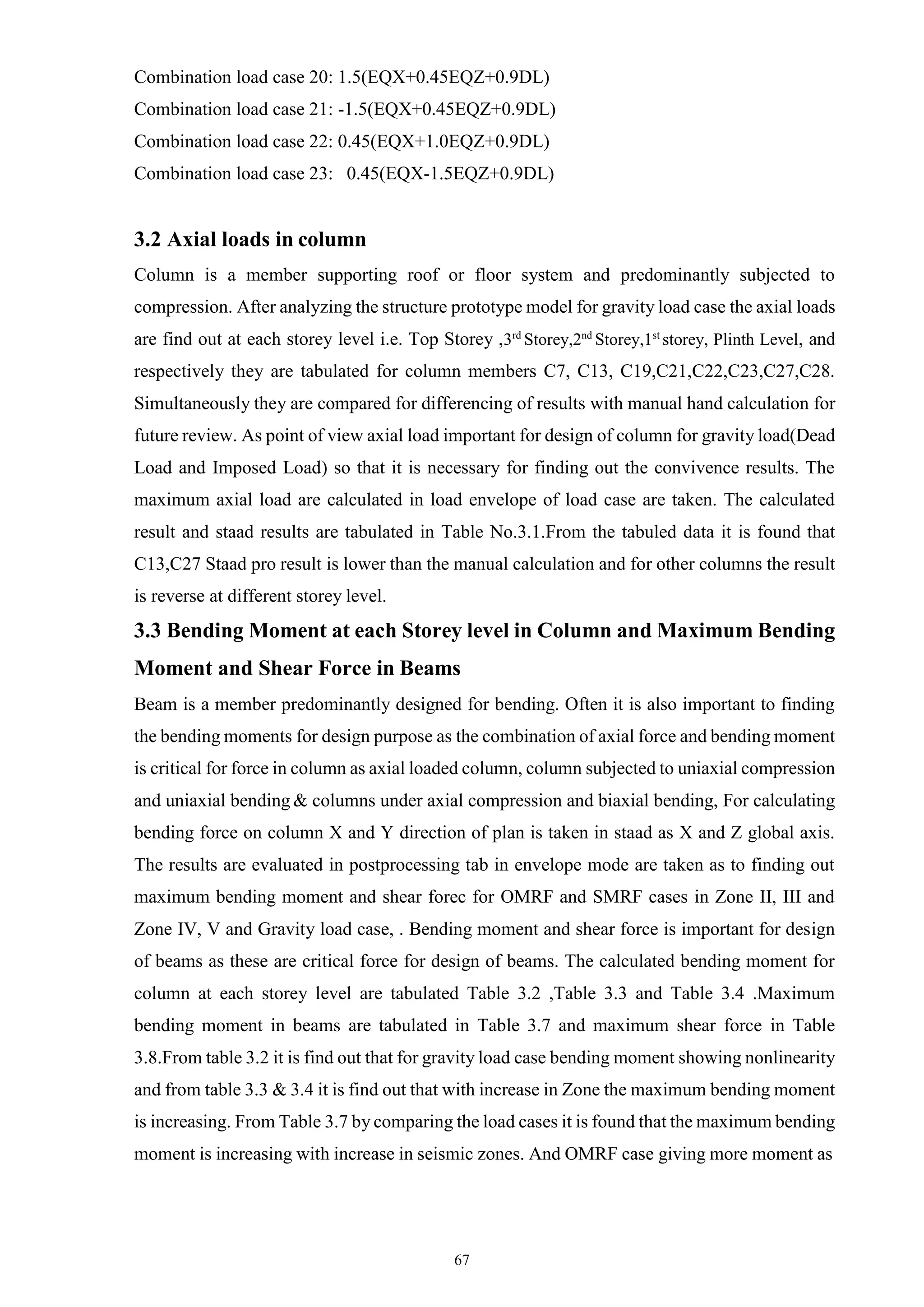 My project work(analysis and design of g+3 building) | PDF