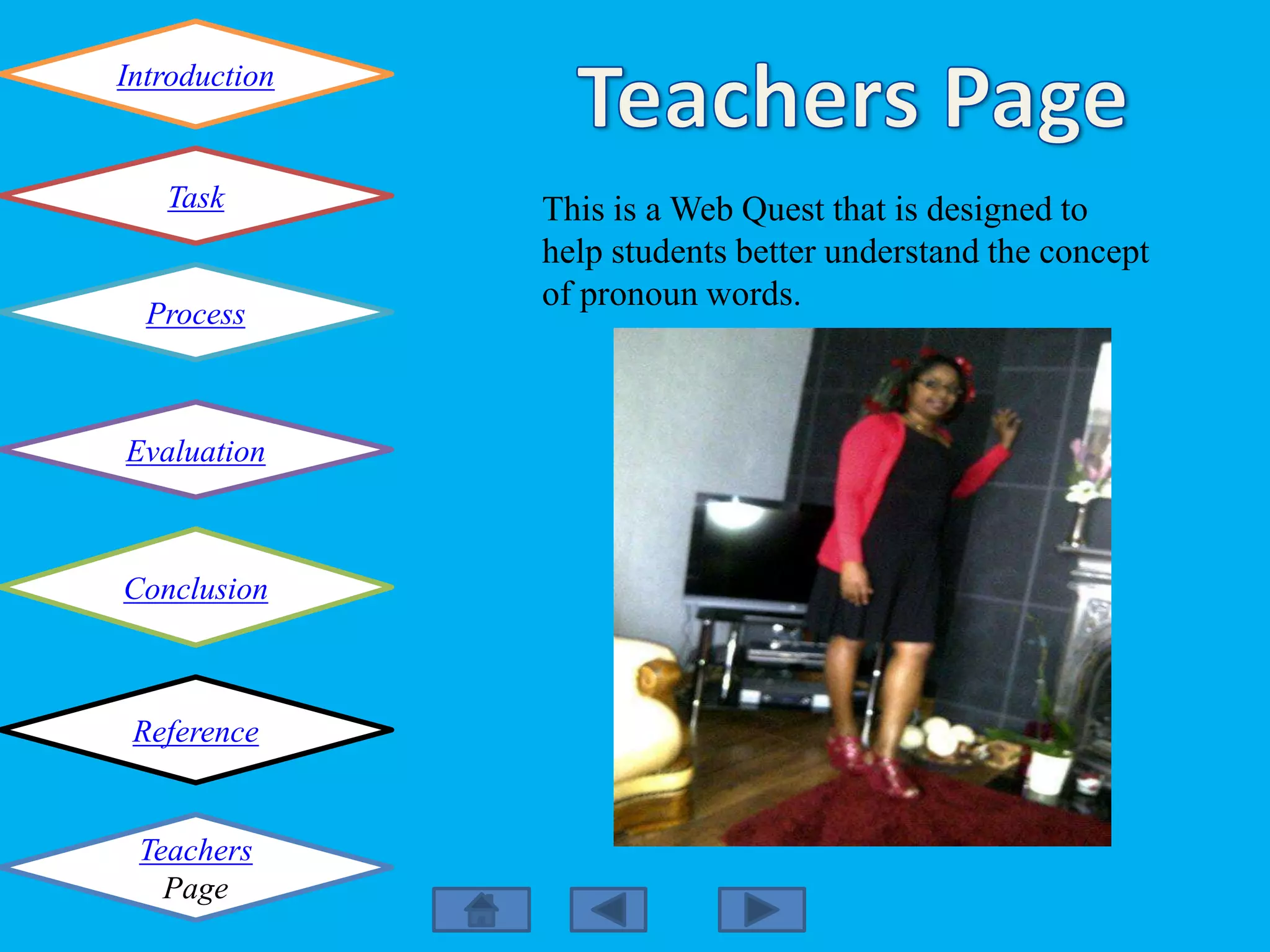 My pronoun web quest | PPT