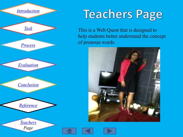 My pronoun web quest | PPT