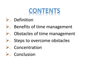 time management | PPT