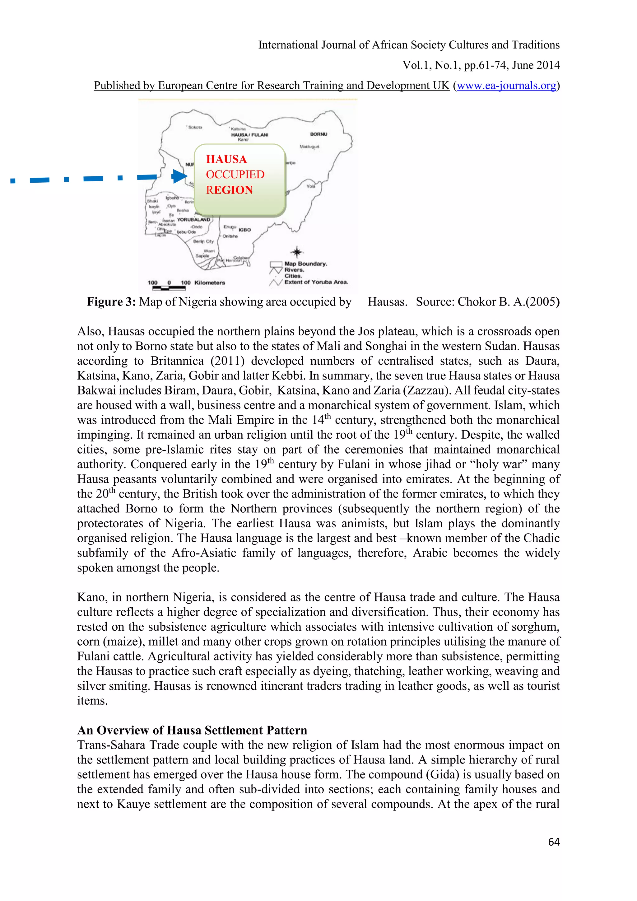 DEVELOPMENT OF TRADITIONAL ARCHITECTURE IN NIGERIA: A CASE STUDY OF ...