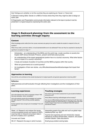 Myp unit planner yr6-t2-are you a have or have not | DOC