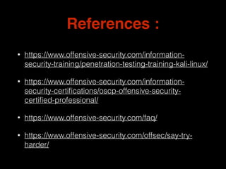 My pwk & oscp journey | PPT
