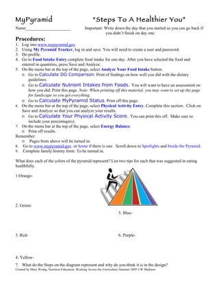 My Pyramid Internet High#3 E | PDF