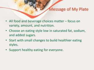 My pyramid ,my plate and Food pyramid | PPTX