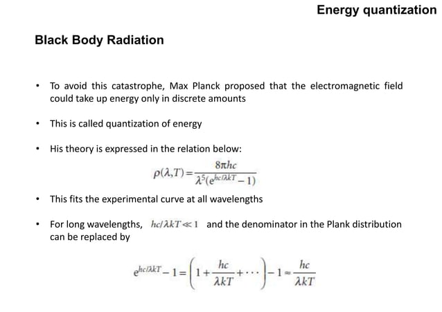 Energy Quantization | PPTX