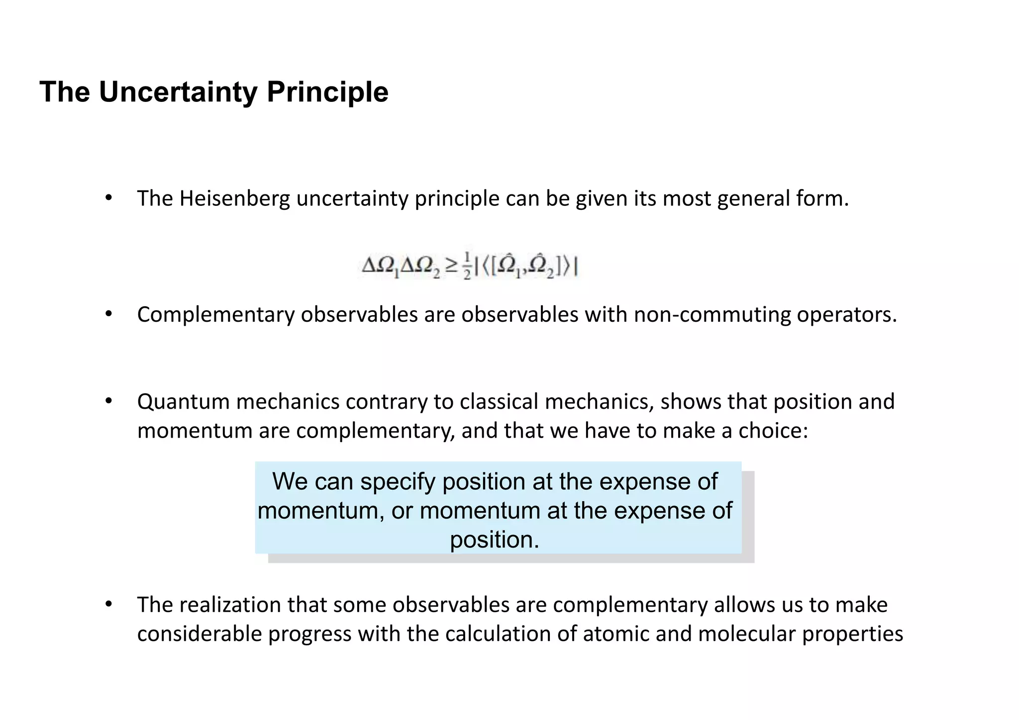 The Uncertainty principle | PPTX