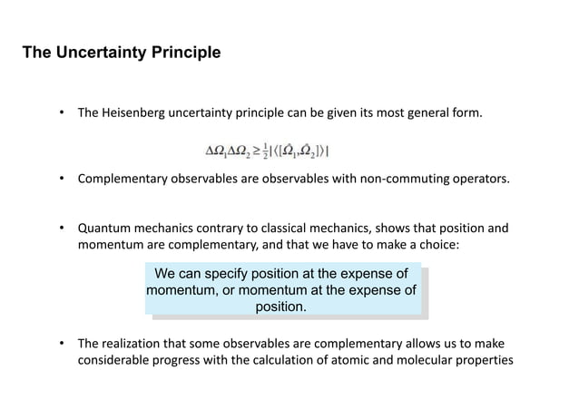 The Uncertainty principle | PPT