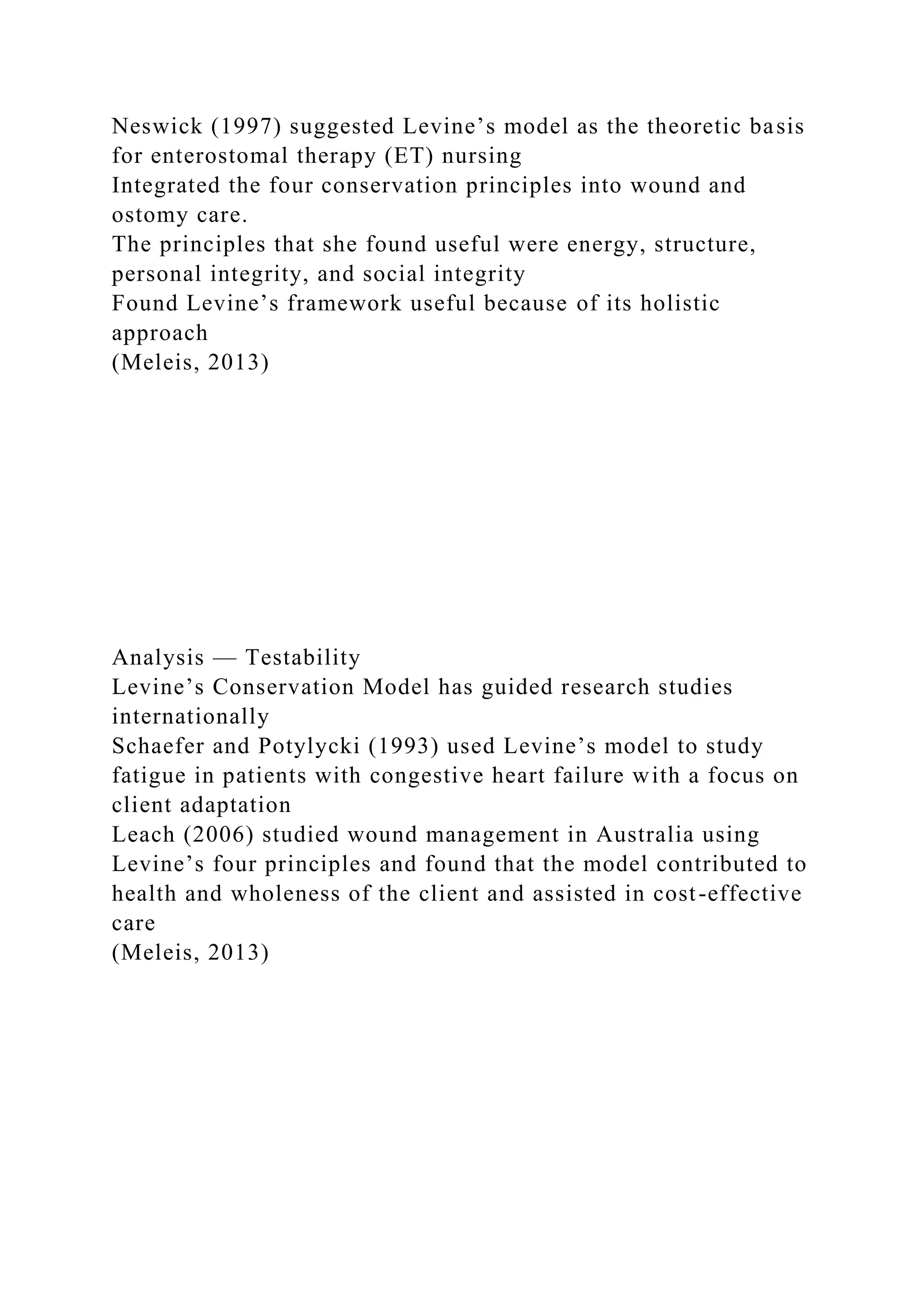 Myra LevineGrand Nursing Theory Based on Interactive Process.docx
