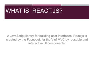 ReactJs | PPT