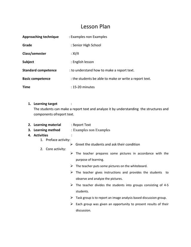 Example non Example | PDF