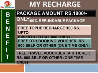 My recharge complete plan ppt | PPTX | Retail Industry | Industries