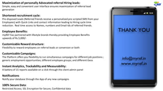 myREF - A new age employee referral hiring tool | PDF | Resume Writing ...
