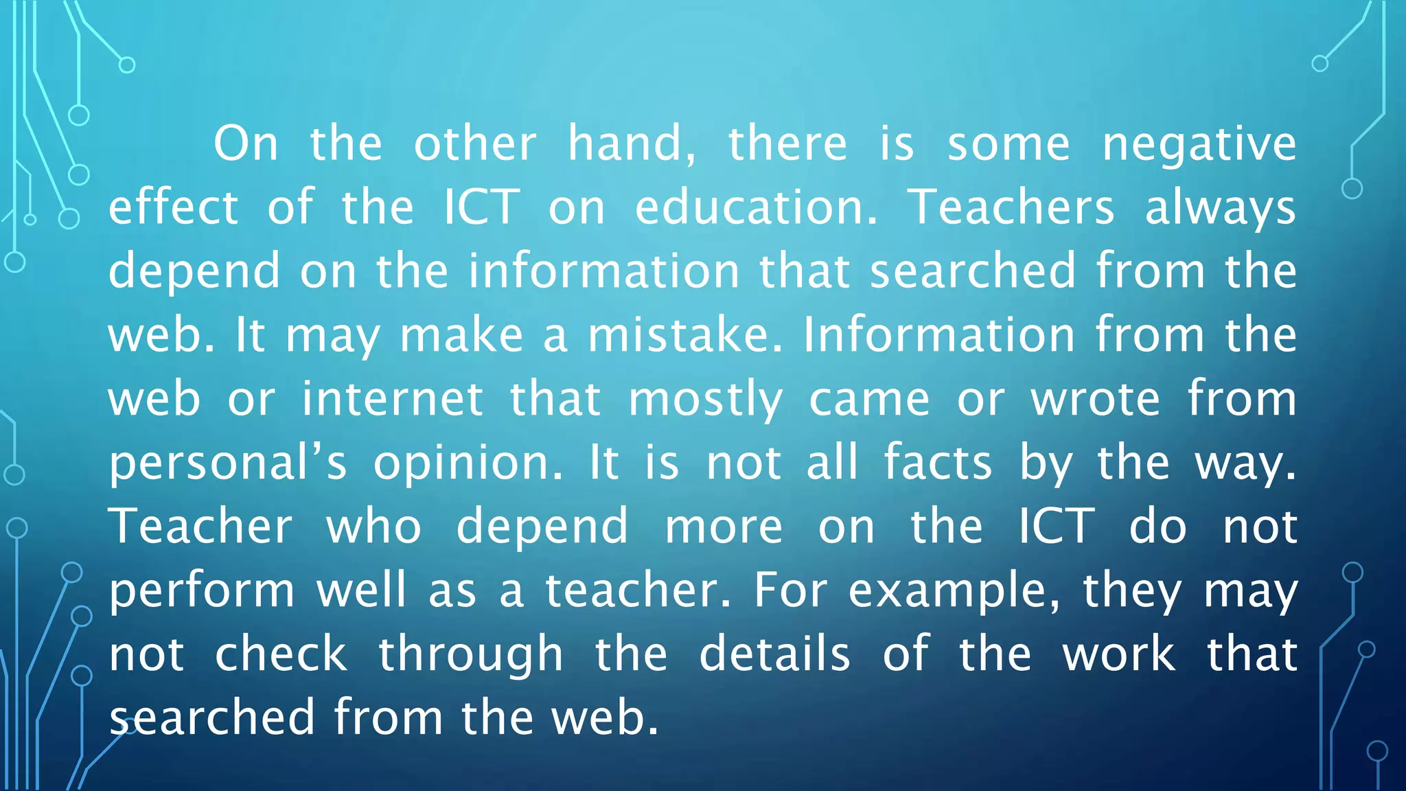 My Reflection of ICT | PPTX