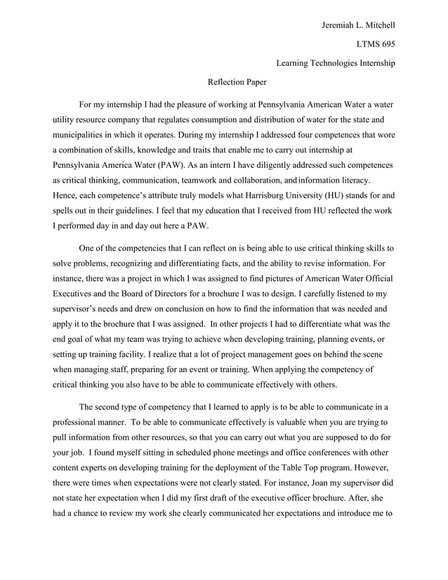 My reflection paper | PDF