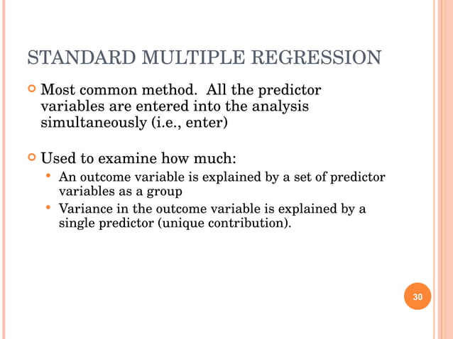 My regression lecture mk3 (uploaded to web ct) | PPT