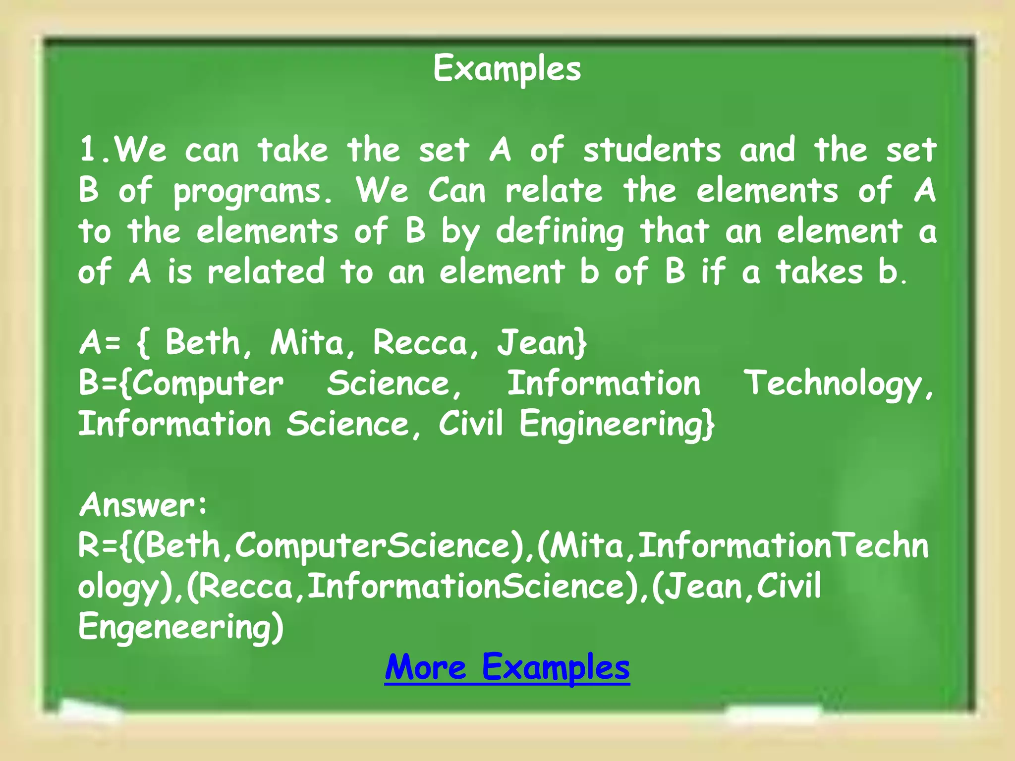 Relations in Discrete Math | PPTX