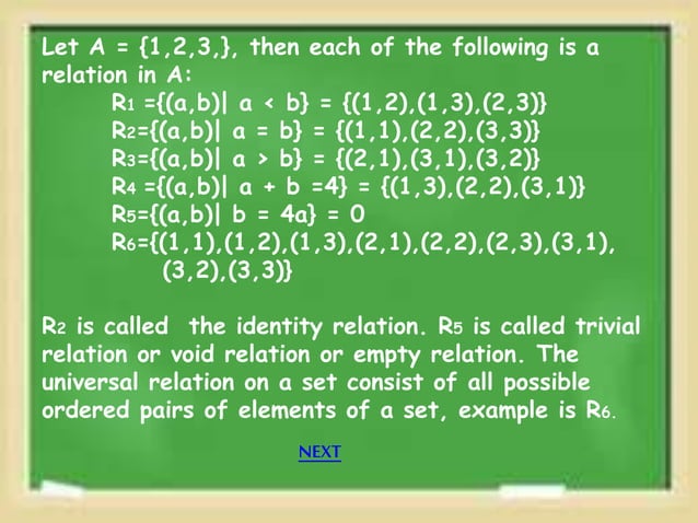 Relations in Discrete Math | PPTX