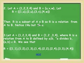 Relations in Discrete Math | PPTX