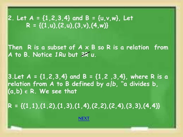 Relations in Discrete Math | PPTX