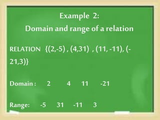 Relation Math Example