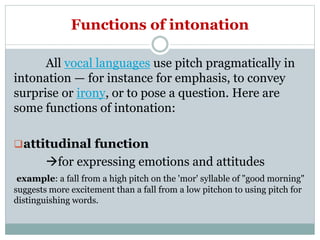 Shift in Stress and Intonation | PPTX