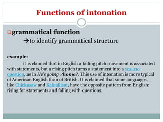 Shift in Stress and Intonation | PPTX